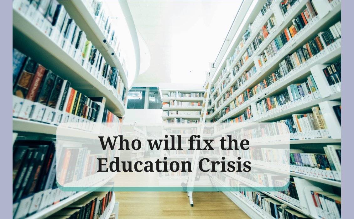 Who will tackle the crisis in Education? | We Teach Well